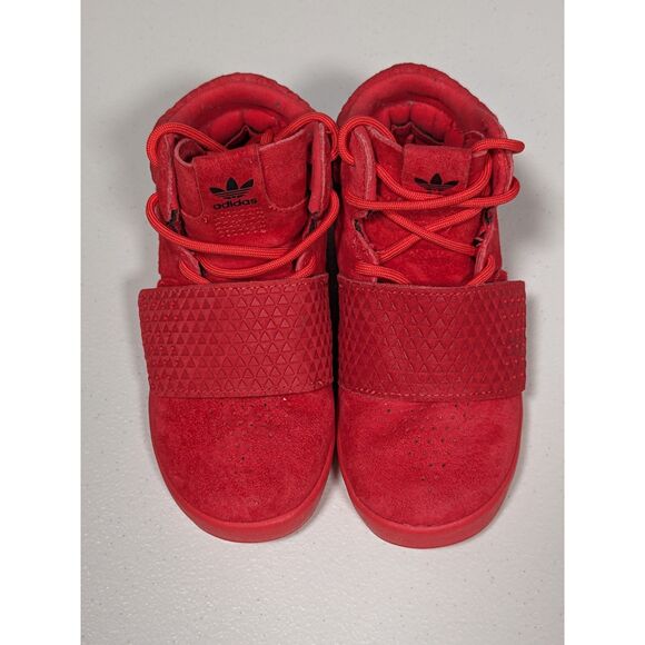adidas | Shoes | Adidas Kids Tubular Invader Red Basketball Shoes ...